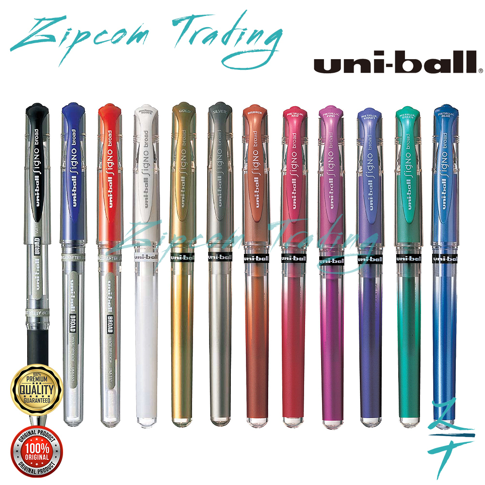 Uni-ball Signature Pen - Uniball Signo broad Gel Roller Sign Pen ( UM-153 ) | Shopee Malaysia
