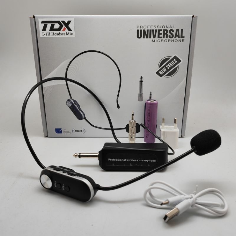 TDX T-1 Rechargeable UHF Headset Wireless Microphone | Shopee Malaysia