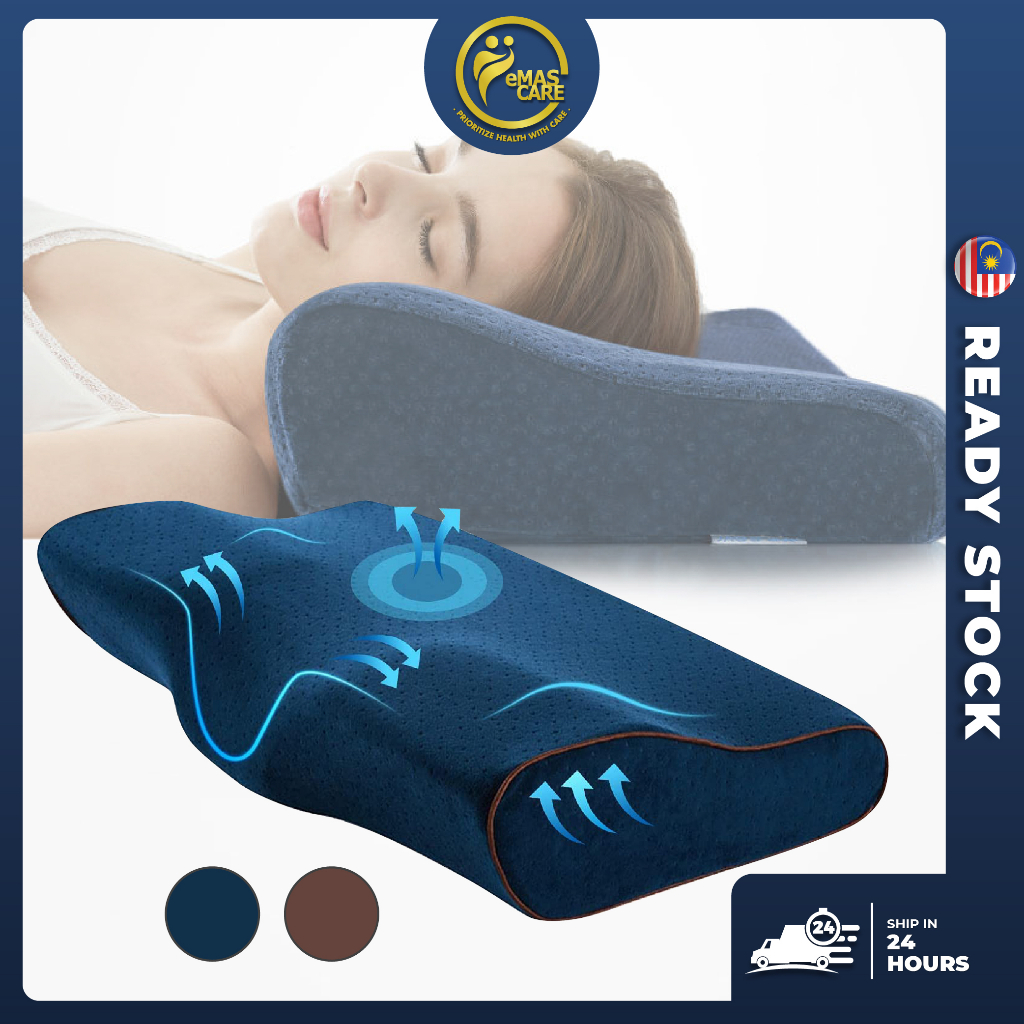 NEW Butterfly Shaped Bedding Pillows Memory Foam Pillow Cervical Orthopedic Bantal Ergonomic ...