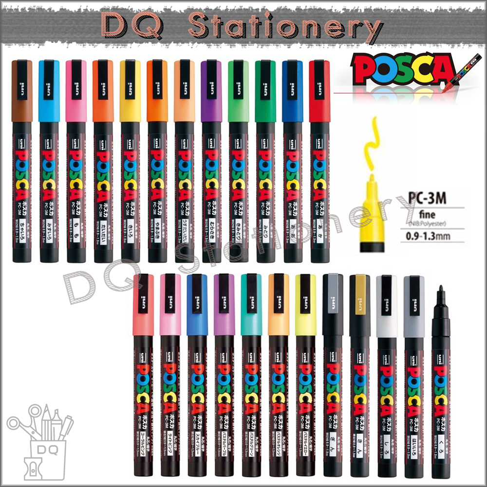 Uni Posca Water Based Paint Marker PC-3M (0.9-1.3mm) | Shopee Malaysia