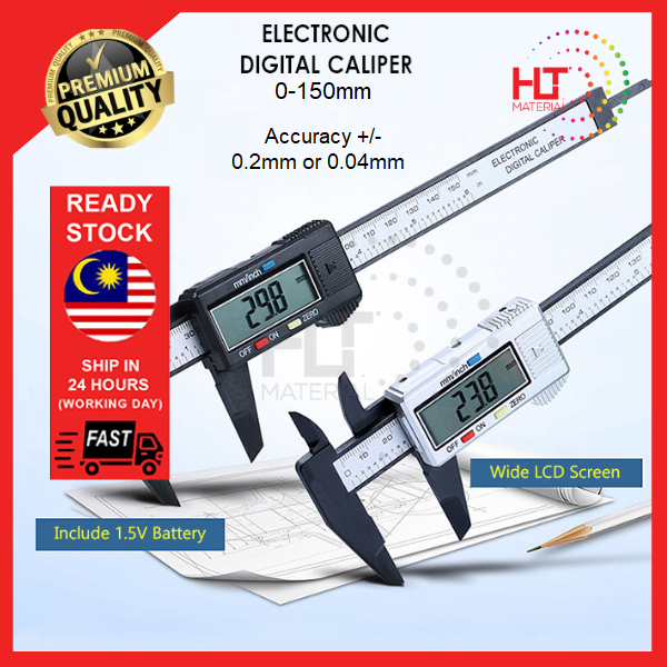 Electronic Digital Caliper LCD Screen Precision 0-150 mm Measuring ...