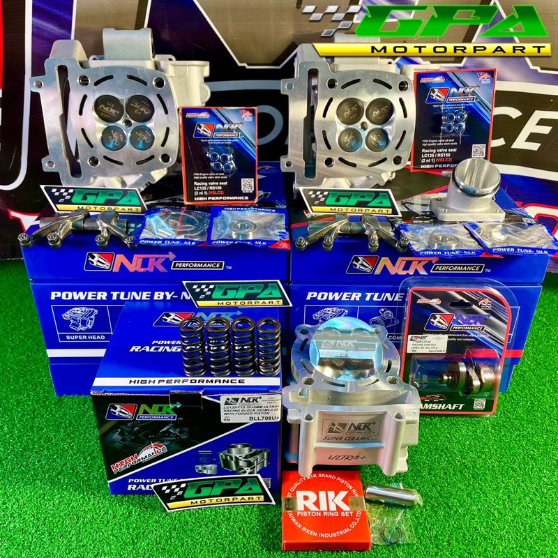 NLK PERFORMANCE COMBO SET SPEC 70 LC135 SUPERHEAD V5 24/27 VPRO CNC BLOCK CERAMIC 70+8MM VPRO ...