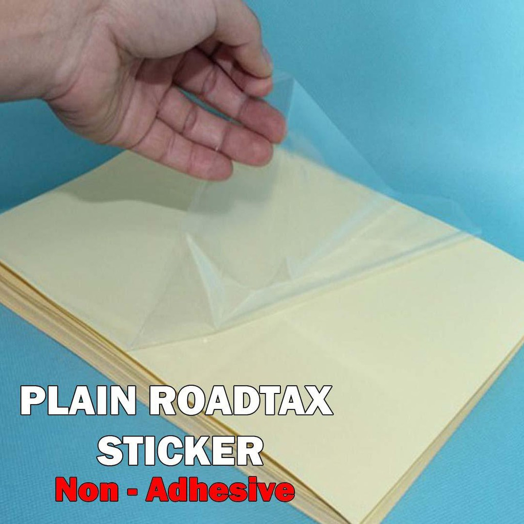 Transparent Plain Windscreen Roadtax Sticker Puspakom Pelekat Cermin ...