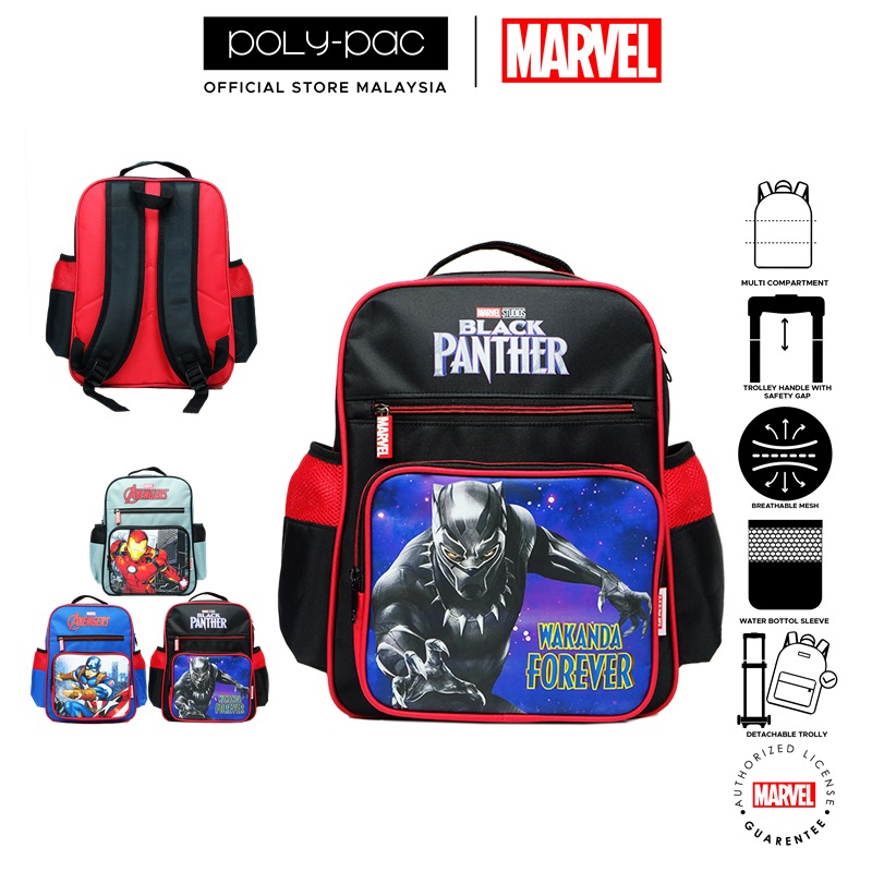 Marvel By Poly Pac 16" Avengers Superheroes Primary Trolley School Bag ...