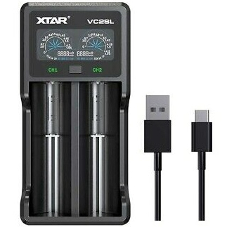 Authentic XTAR VC2SL NEW SUPER FAST CHARGING Battery Charger AWT 14500 16340 17500 18650 20700 ...