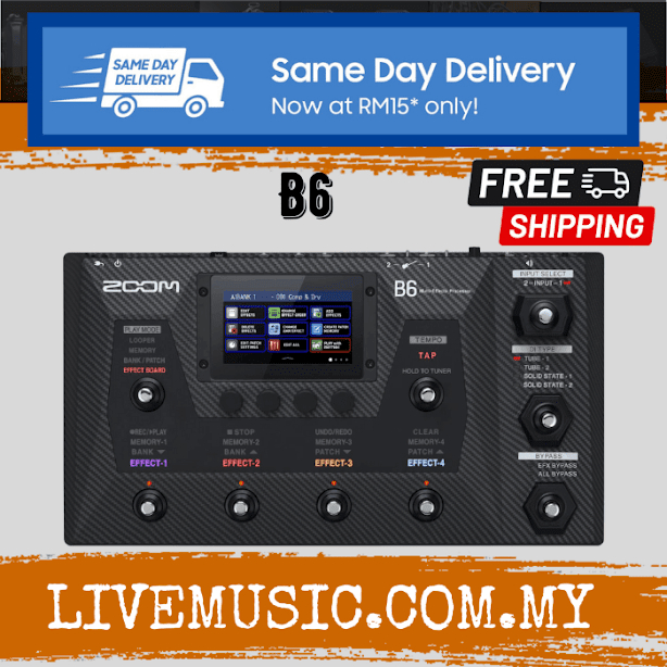 Zoom B6 Bass Multi-effects Processor | Shopee Malaysia