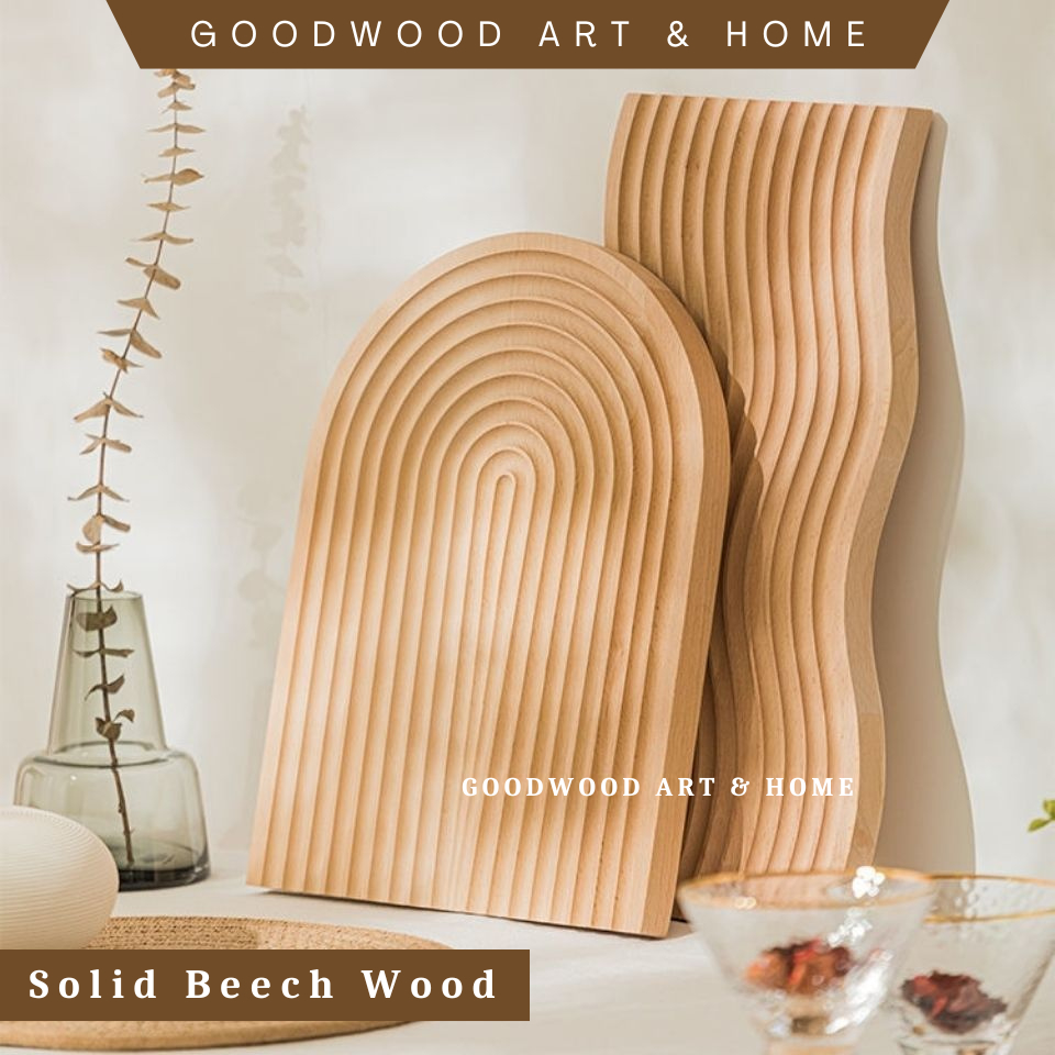 Solid Wood Wave Tray Wooden Tray Makanan Serving Tray Decoration Dulang ...