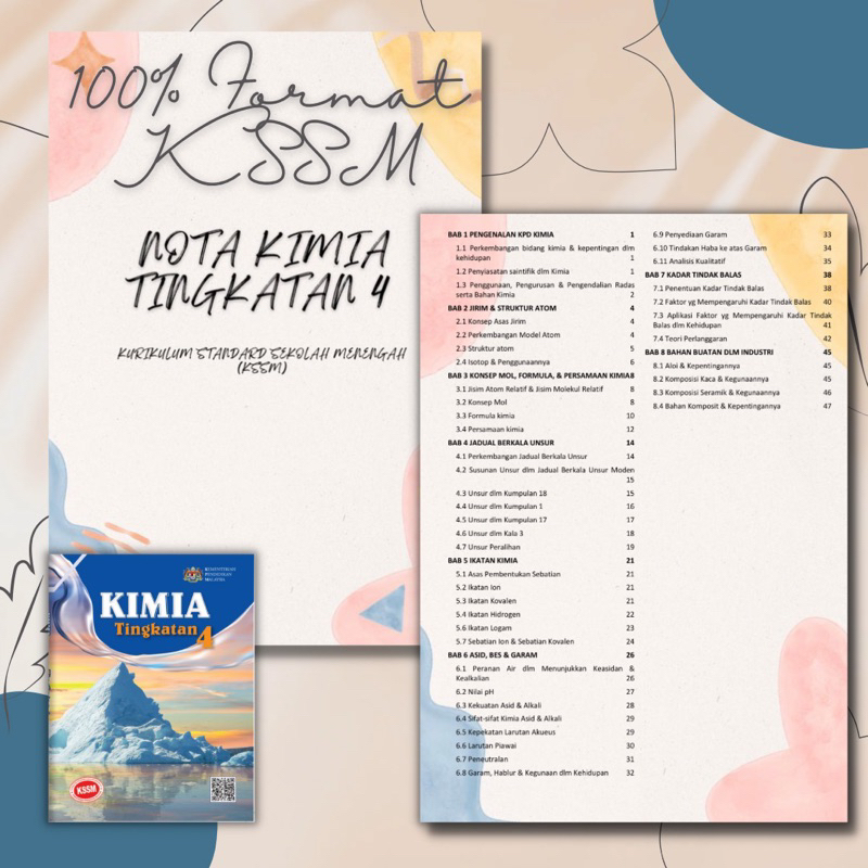 NOTA LENGKAP KIMIA (CHEMISTRY) SPM TINGKATAN 4 & 5 | Shopee Malaysia