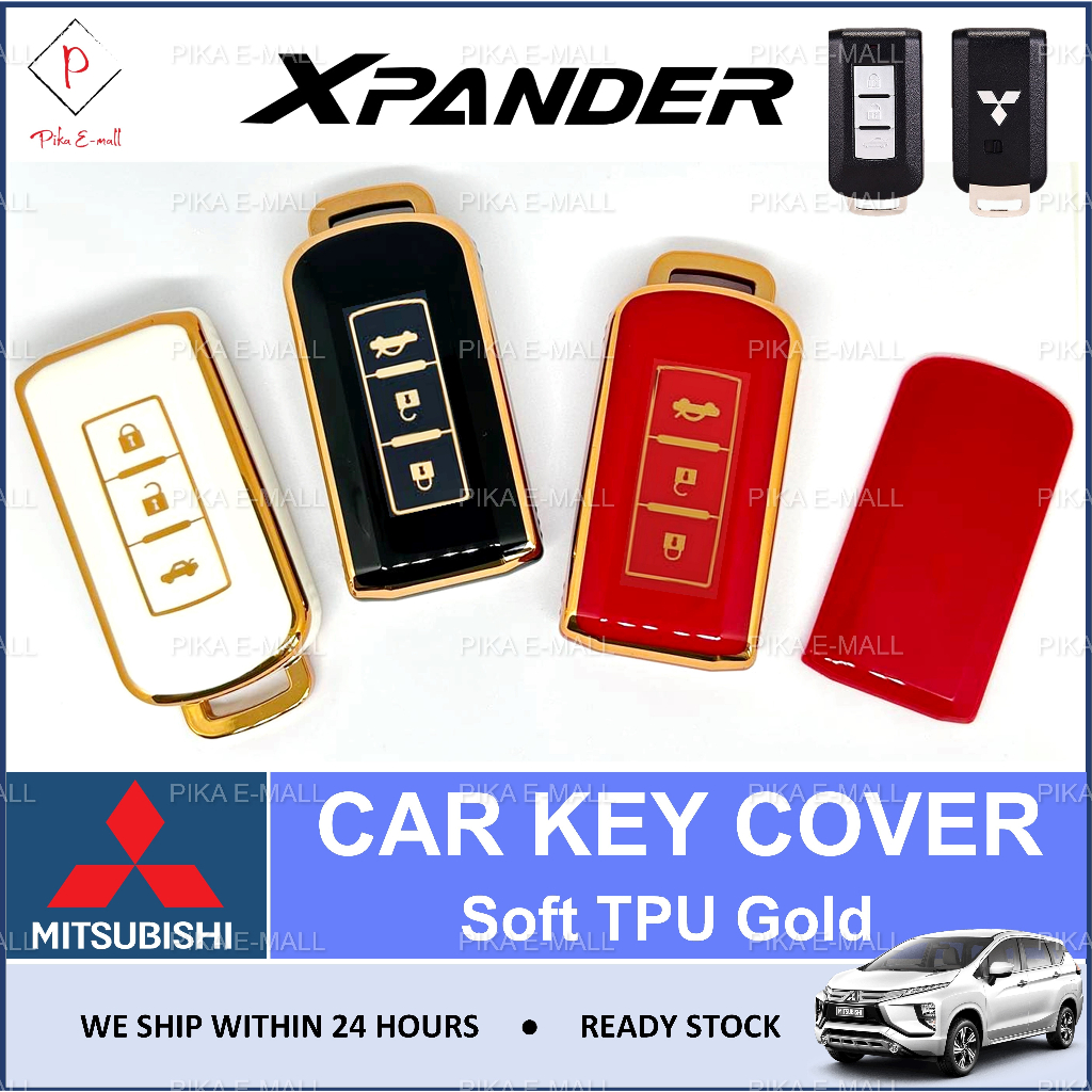 Mitsubishi XPANDER Car Key Cover Kunci Chrome TPU Keyless Remote Key ...
