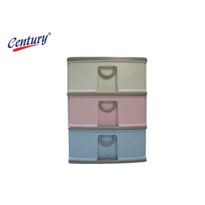 Century Mini Drawer A4 3 TIER Document Organizer Rak Buku Rak Kecil 3 ...