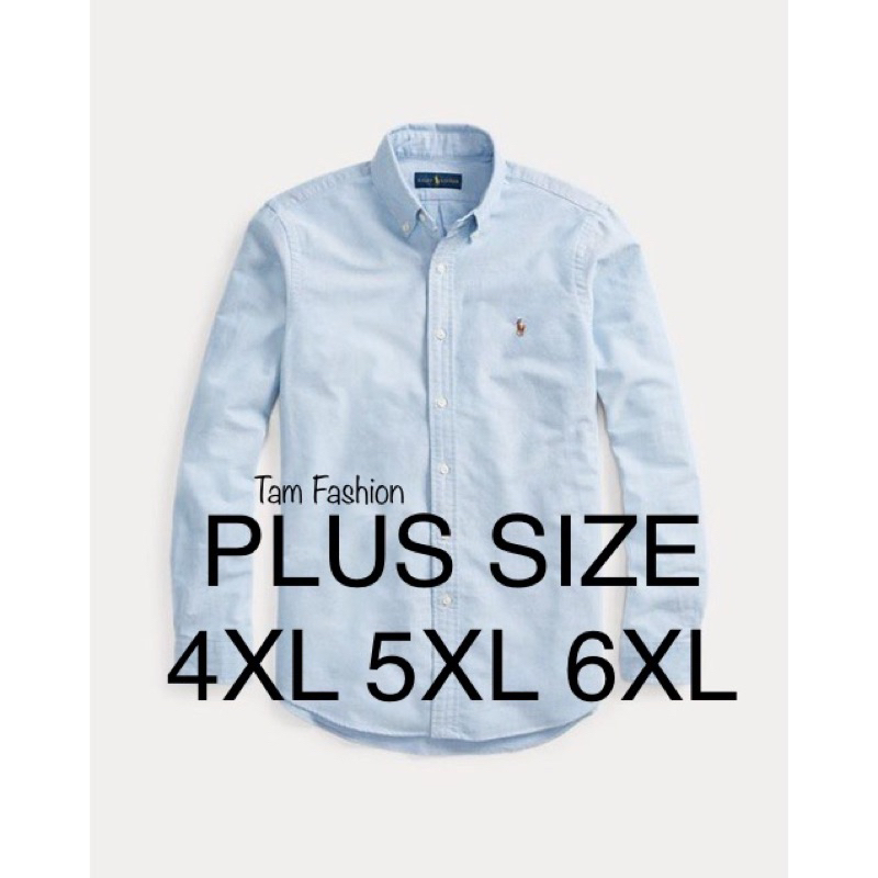 👔Men’s long sleeve shirt plus size 👉SIZE 4XL/5XL/6XL👈 Oxford 💯 cotton ...