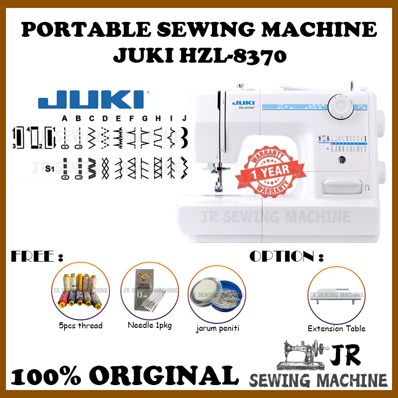 JUKI HZL-8370 Household Portable Sewing Machine /JUKI hzl 8370 Mesin ...