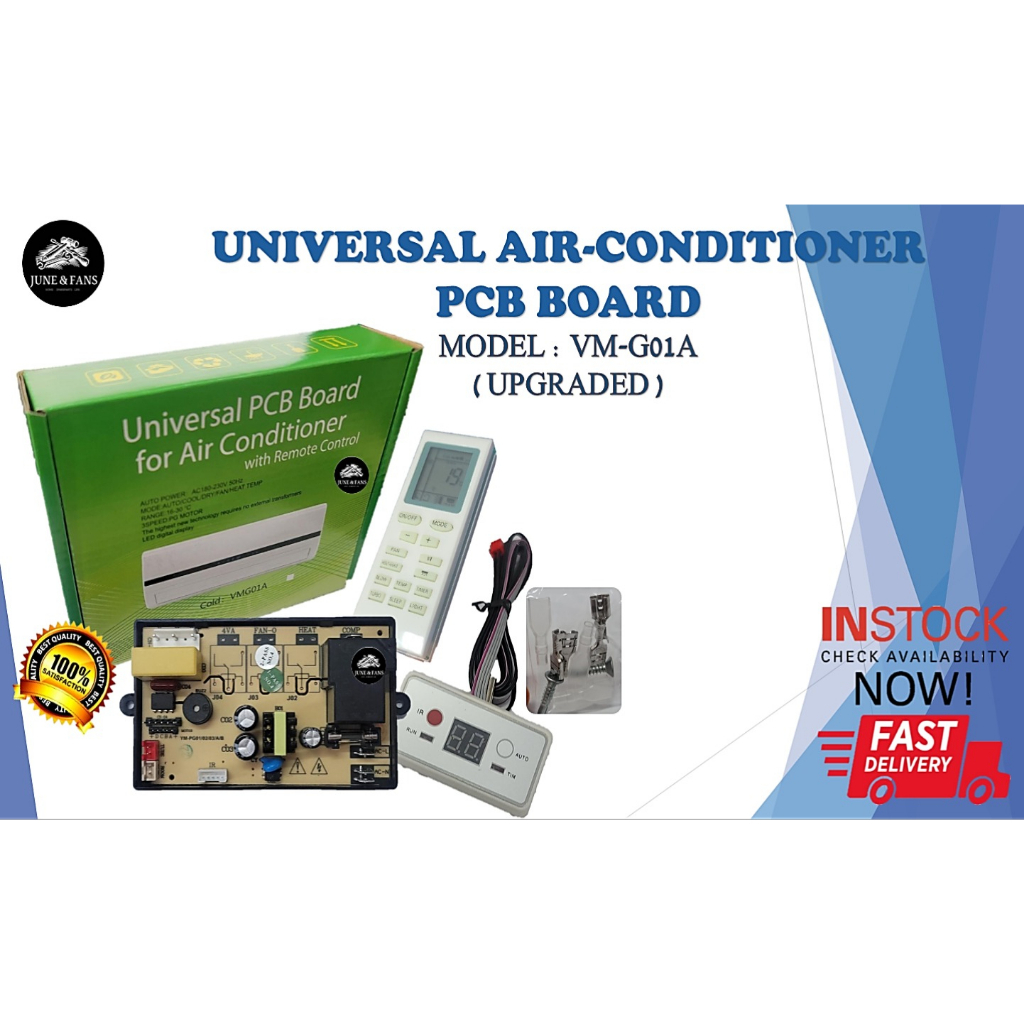 UNIVERSAL AIRCOND PCB WITH REMOTE CONTROL | Shopee Malaysia