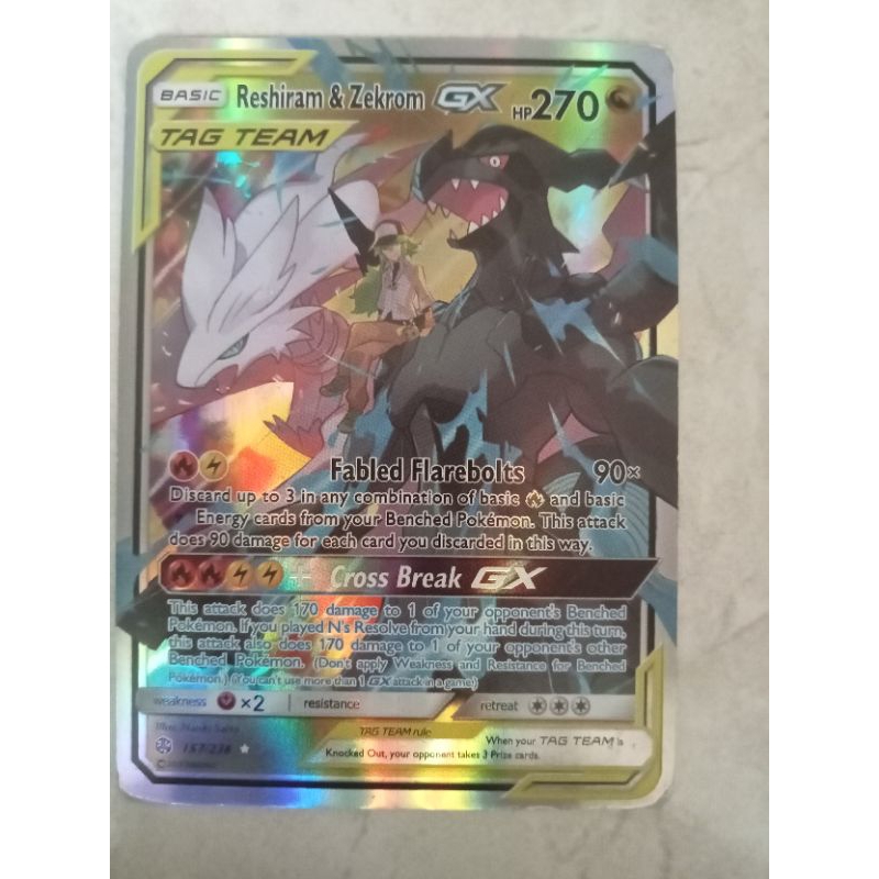 Reshiram & Zekrom tag team GX | Shopee Malaysia