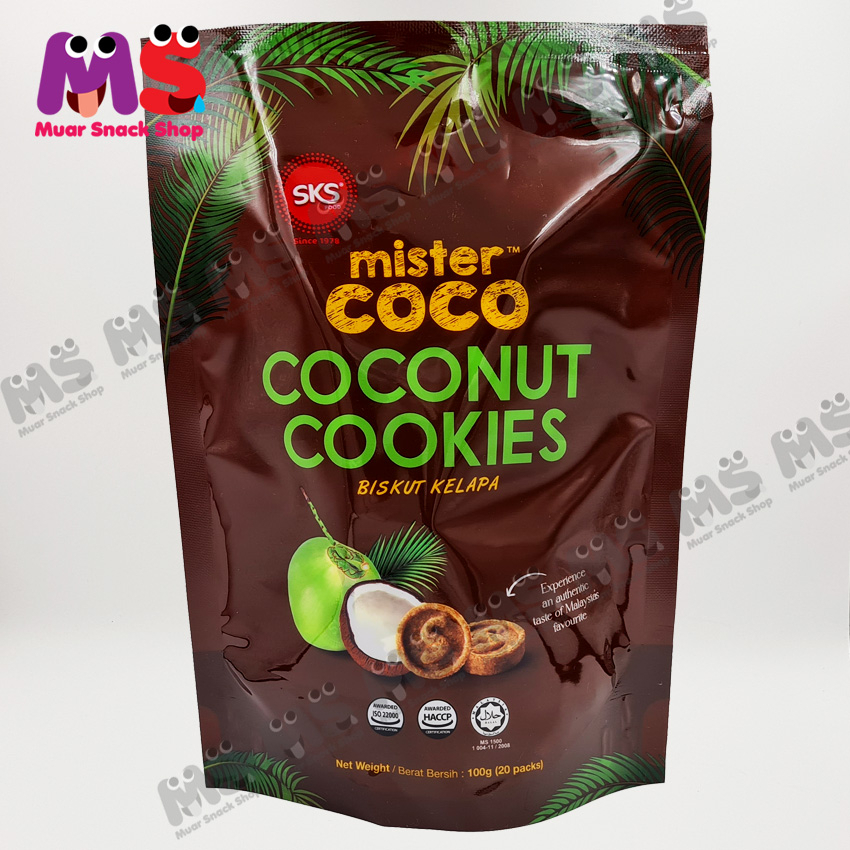 SKS 100g Mister Coco Coconut Cookies / Biskut Kelapa / 香脆椰子酥 Individual ...