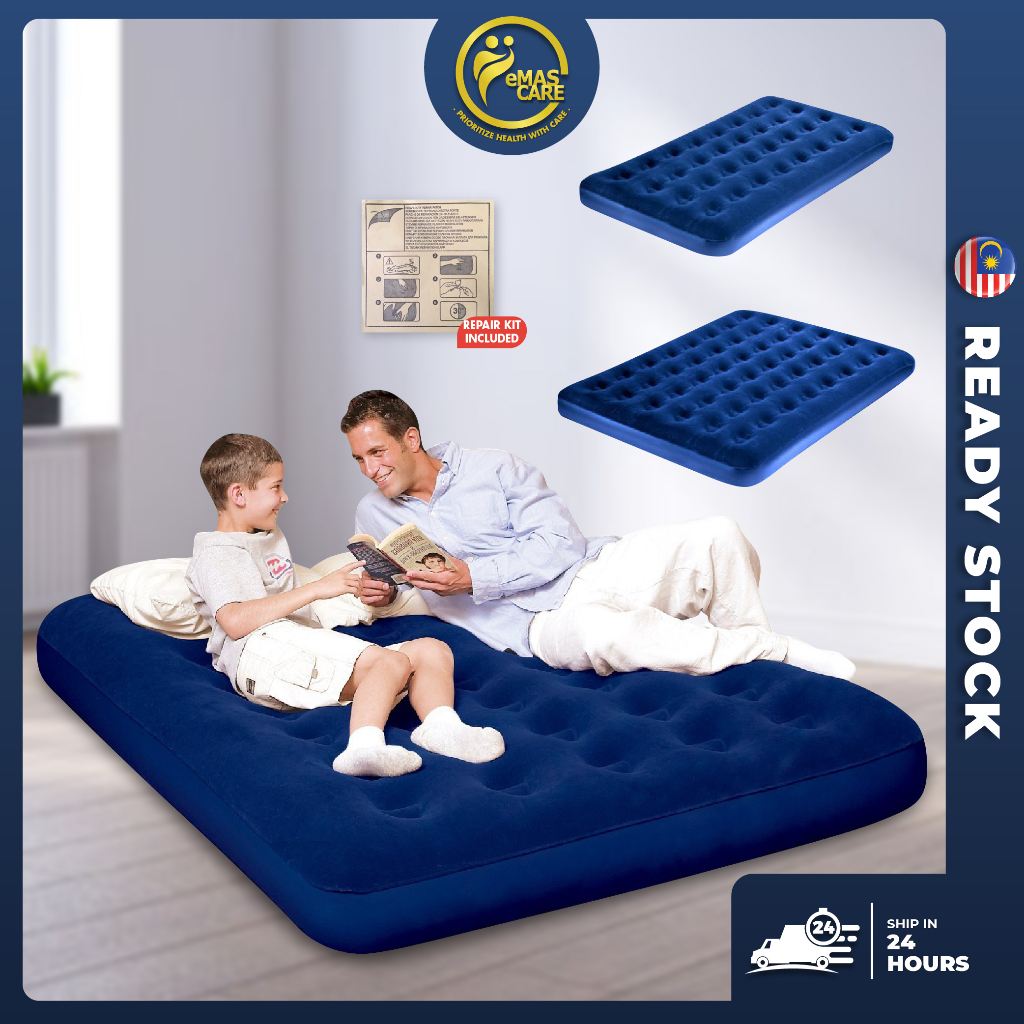 NEW Air Mattress Tilam Pam Sendiri Outdoor Inflatable Air Bed Mattress ...