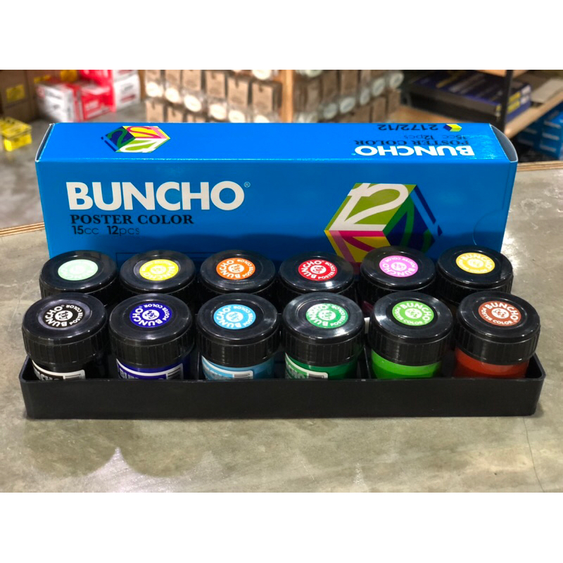 Buncho Poster Color SET of 12 x 15cc | Shopee Malaysia