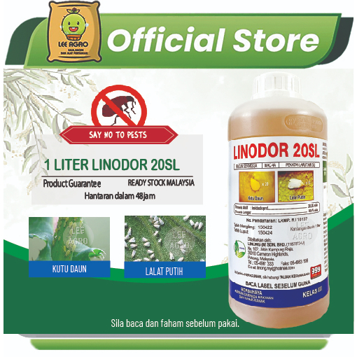 1L LINODOR 20 SL/AKTIFOS (imidacloprid) Kutu Daun dan Lalat Putih ...