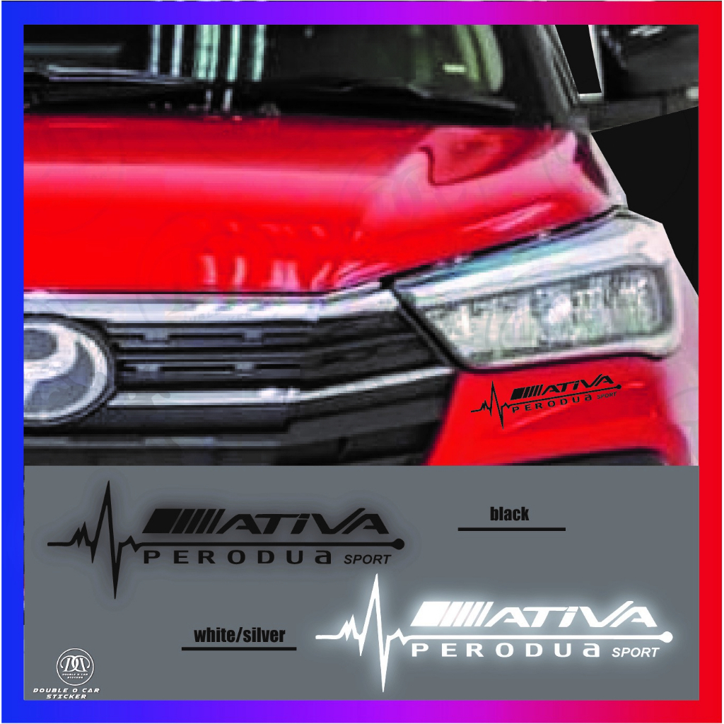[Ready Stock]Perodua Ativa heart line sticker KI00585 | Shopee Malaysia