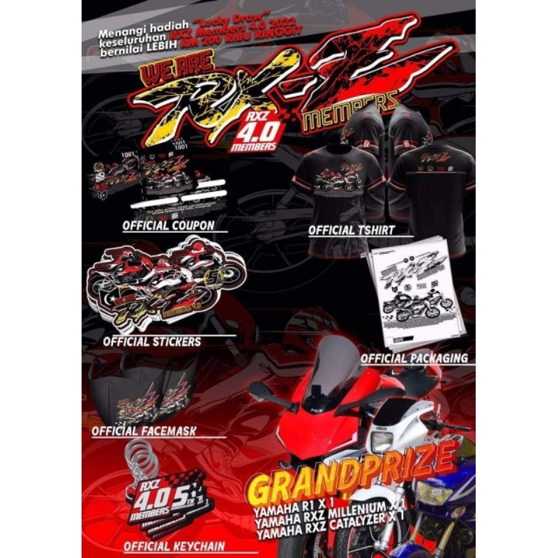 ITEM RXZ MEMBERS ORIGINAL | Shopee Malaysia