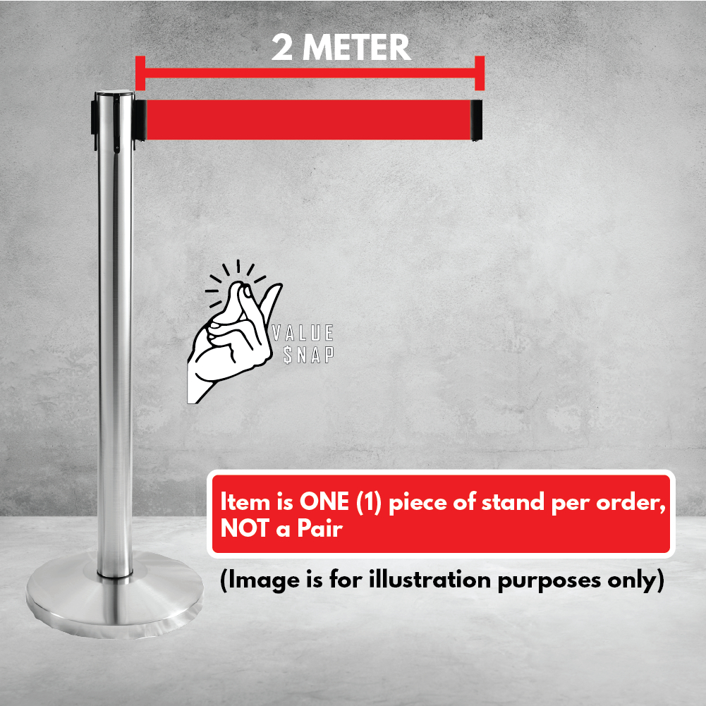 Queue Stand Barricade Barrier Metal Pole Queue Up Stand Stainless Steel ...