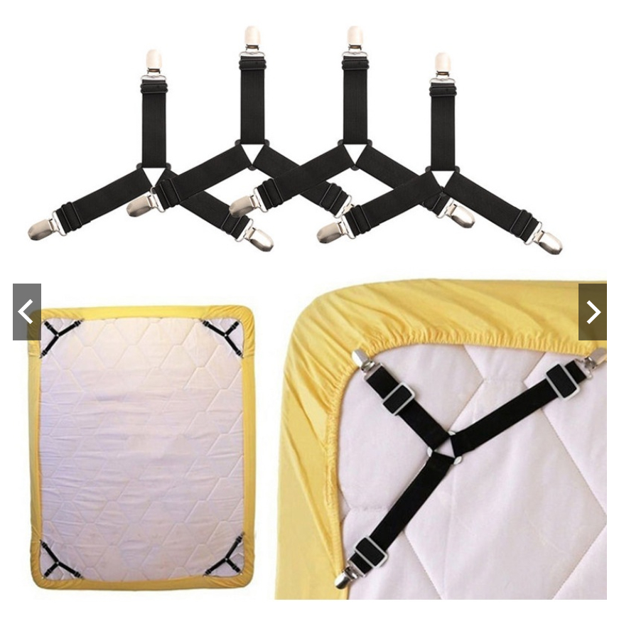 Bedsheet Clipper Bed Corner Holder Sheet Fasteners Mattress Cover Clips ...
