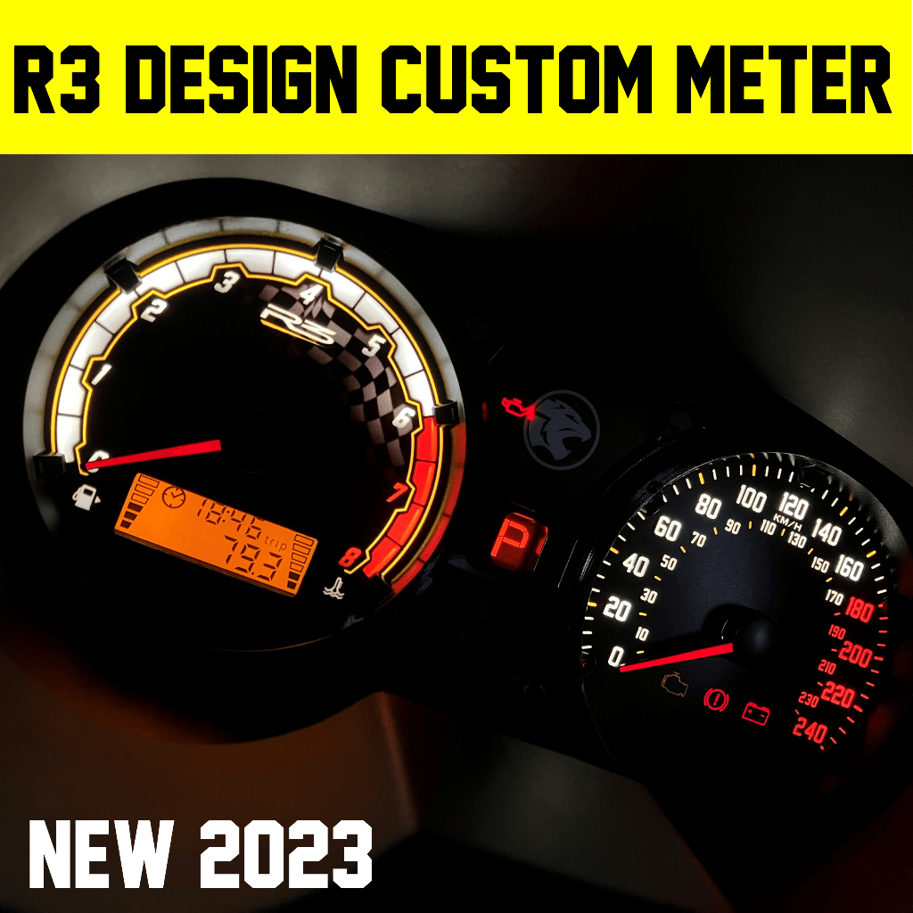 PAPAN METER CUSTOM SAGA FLX 1.6 (240KMH) DESIGN R3 & GT | Shopee Malaysia