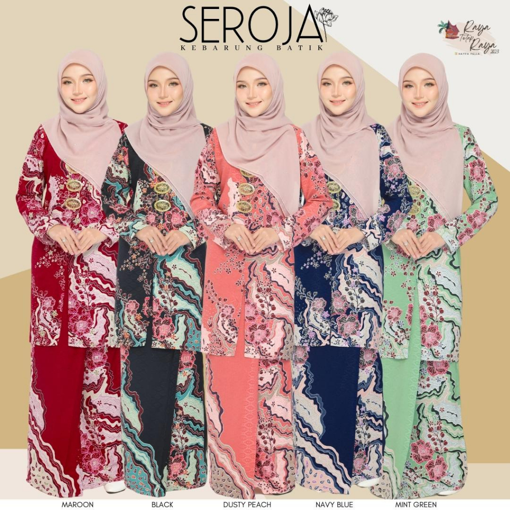 SEROJA KEBARUNG BATIK MODEN RAYA 2023 | Shopee Malaysia