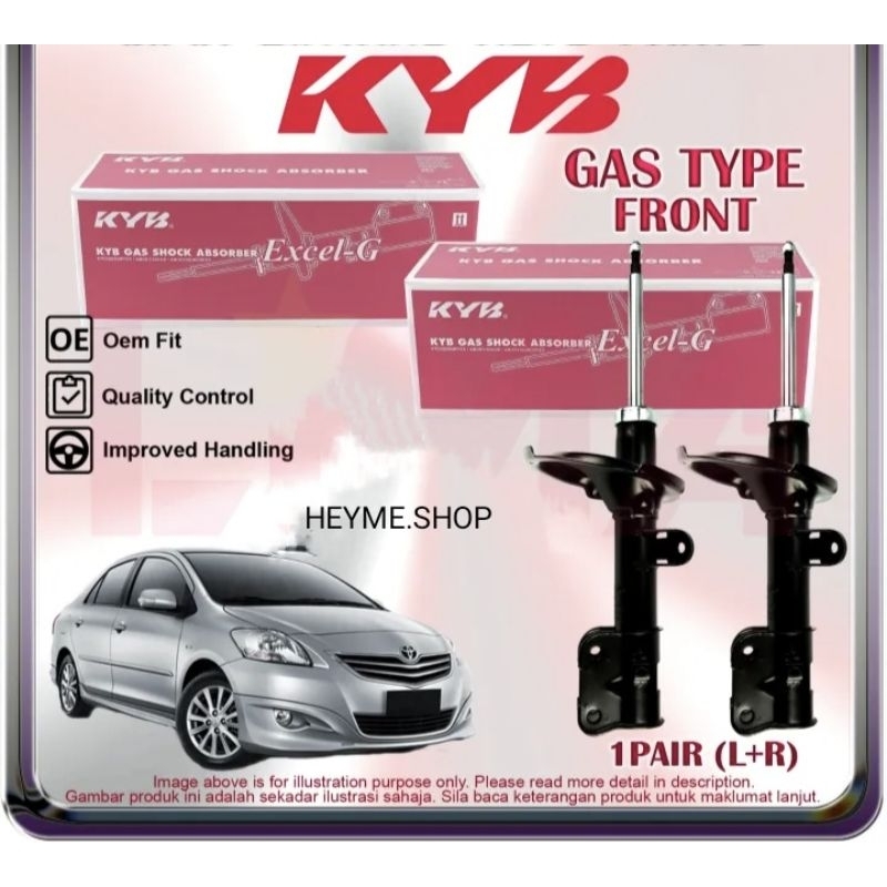 TOYOTA VIOS NCP93 (2007-2012) - *ORIGINAL* KYB SHOCK ABSORBER (NEW) | Shopee Malaysia