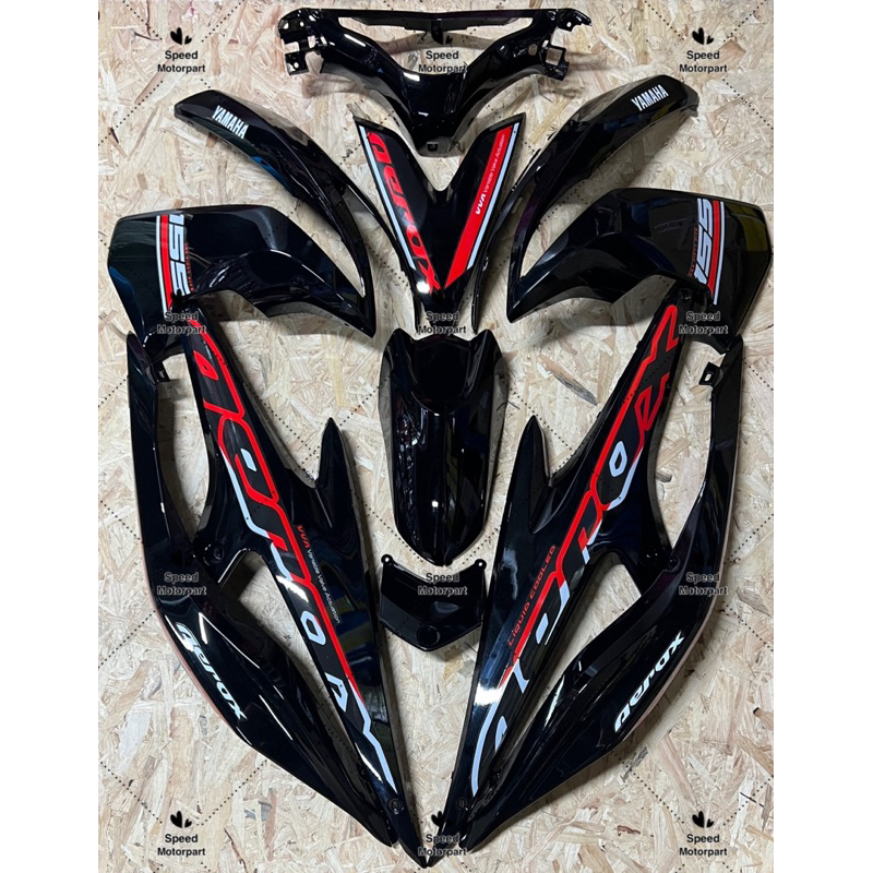 COVER SET NVX 155 V1 BLACK AEROX RED | Shopee Malaysia
