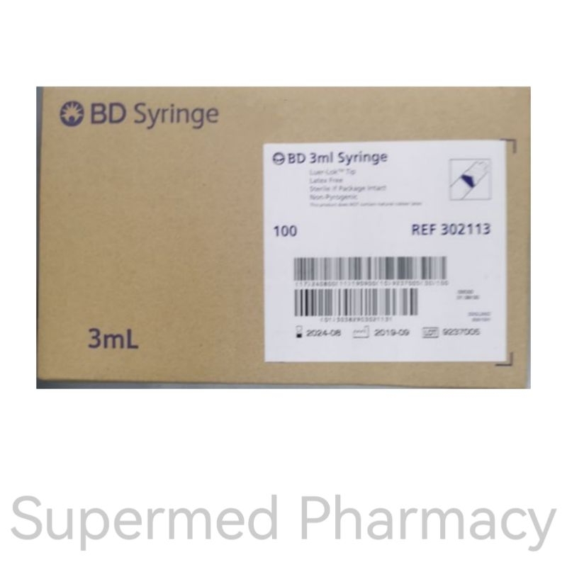 BD 3ml Syringe without Needle (Luer-Lok Tip) 100's (box) | Shopee Malaysia