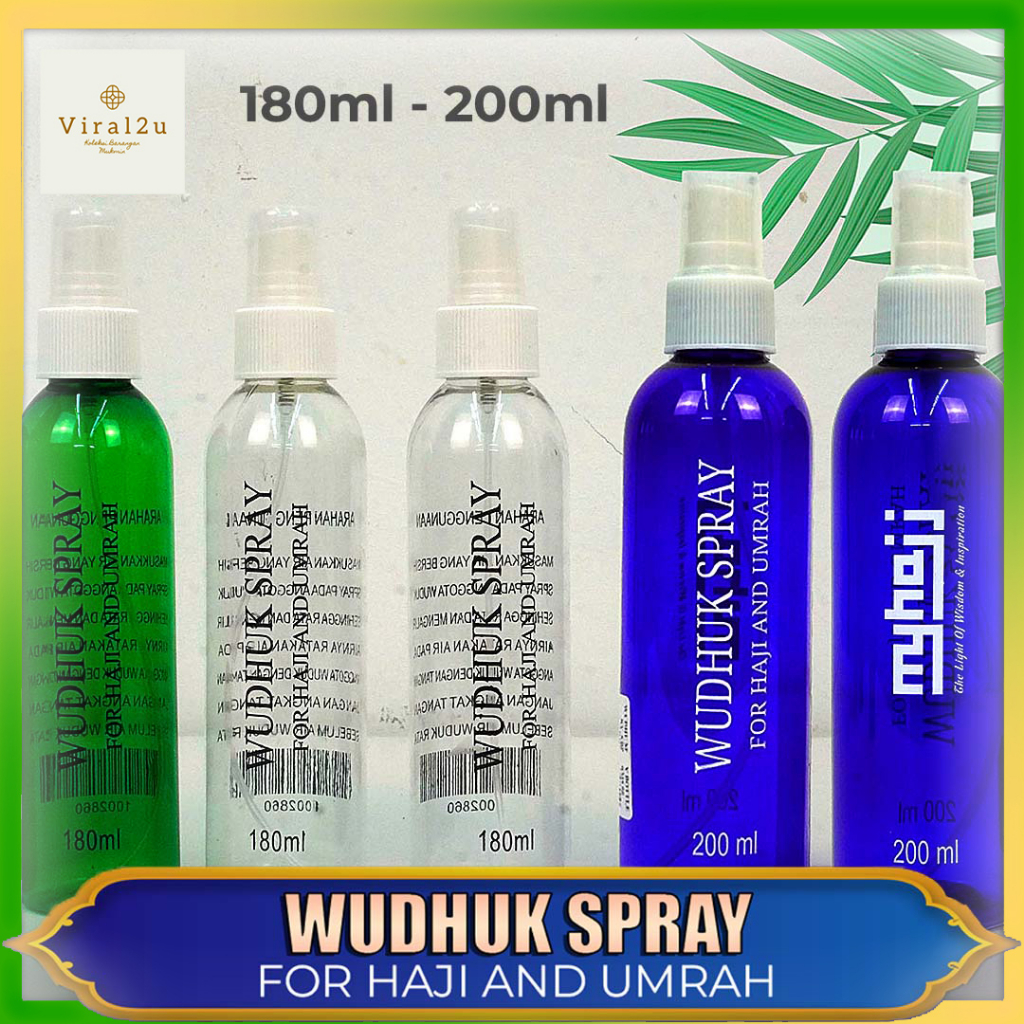 Botol Wudhuk Spray New 180ml and 200ml (Blue+White+Green) | Shopee Malaysia