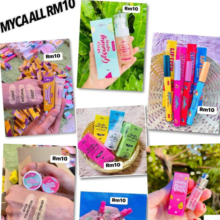 MYCA Glowing Spray Myca Mascara Myca Liptint Myca Hair Serum Myca ...