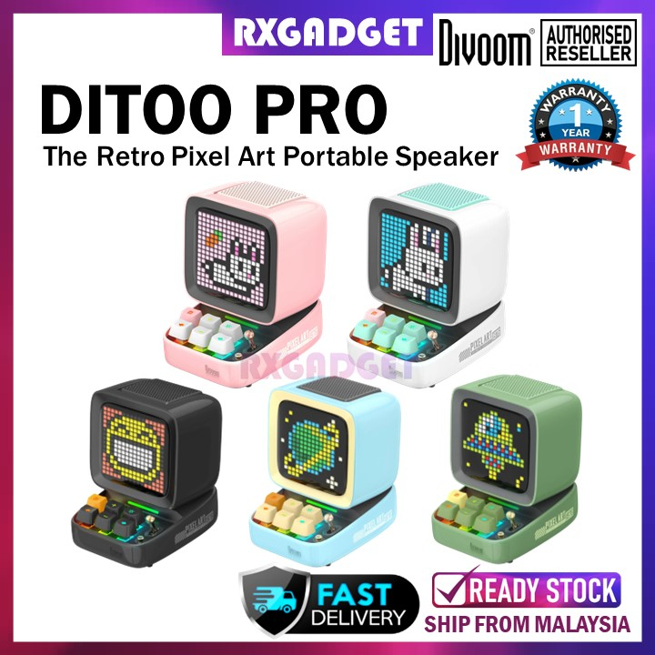 [DIVOOM] Ditoo Plus/PRO Global Version Portable 5.0 Bluetooth Speaker ...