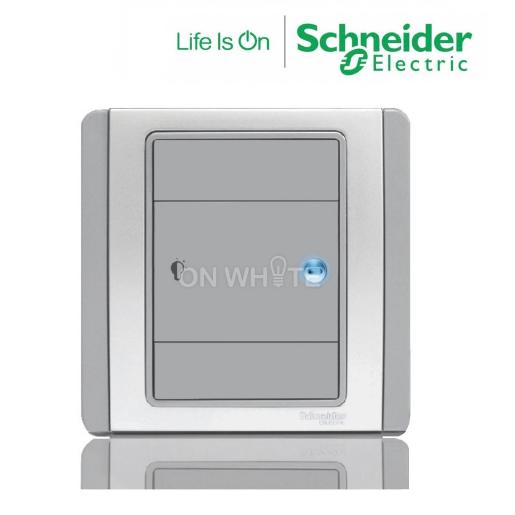 SCHNEIDER 1Gang Dimmer Switch W/LED "E3031HD-EBGS" 1 Gang Horizotal ...