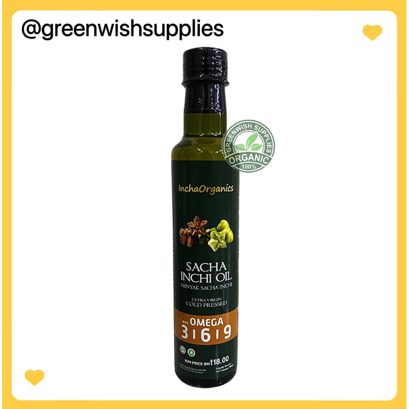 INCHA ORGANICS - Sacha Inchi Oil, 印加果油 (250ml) Exp:06/2026 [HALAL ...