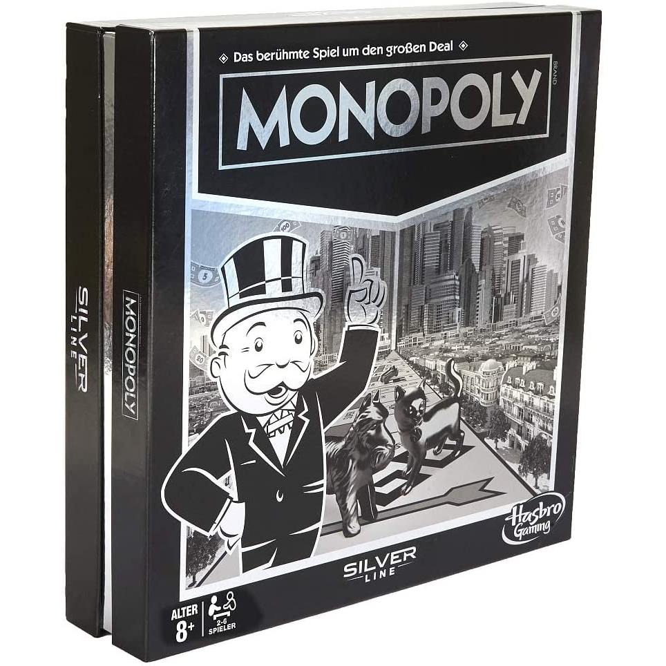 { CLEARANCE} MONOPOLY SILVER LINE *GERMAN LANGUAGE* VERSION(C3546 ...