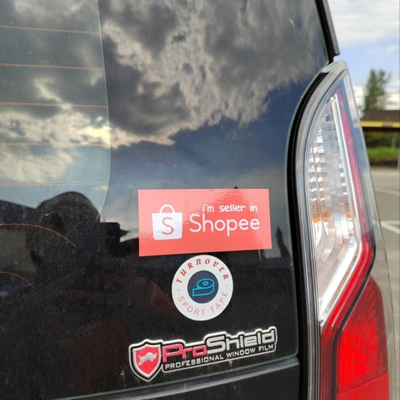 stiker kereta Car Sticker Sticker shopee kalis air | Shopee Malaysia