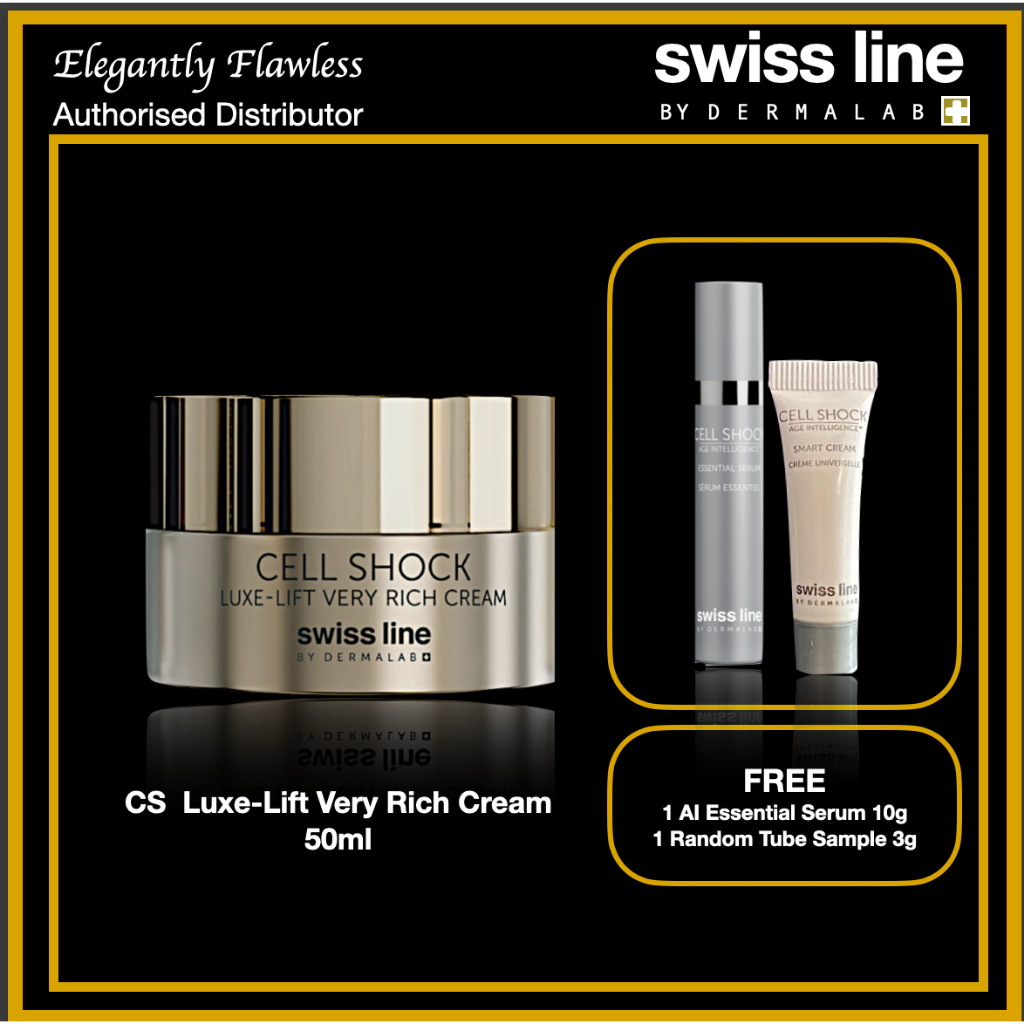 (FREE SHIPPING)SWISSLINE CELL SHOCK Luxe-Lift Very Rich Cream | 50ml ...