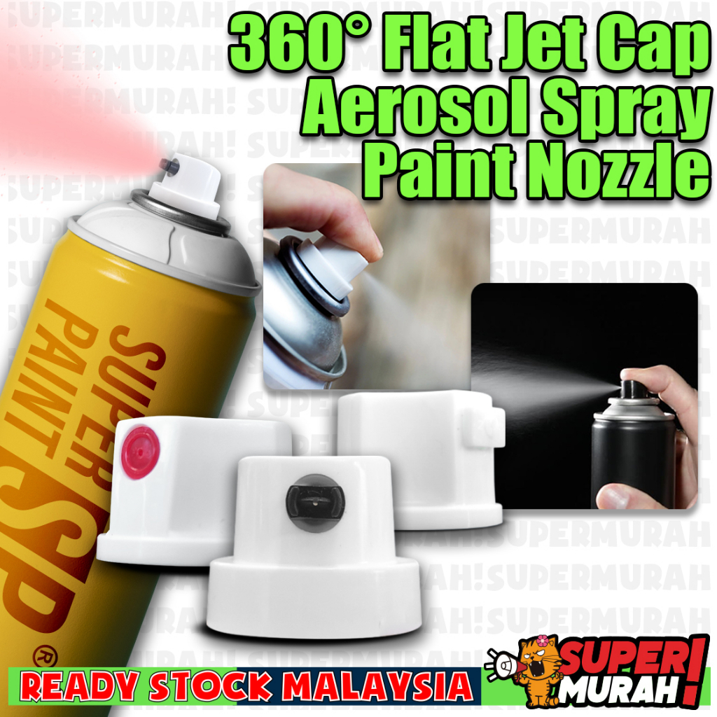 [1pcs] 360° Flat Jet Cap Aerosol Spray Nozzle Head Spray Tin Leper ...
