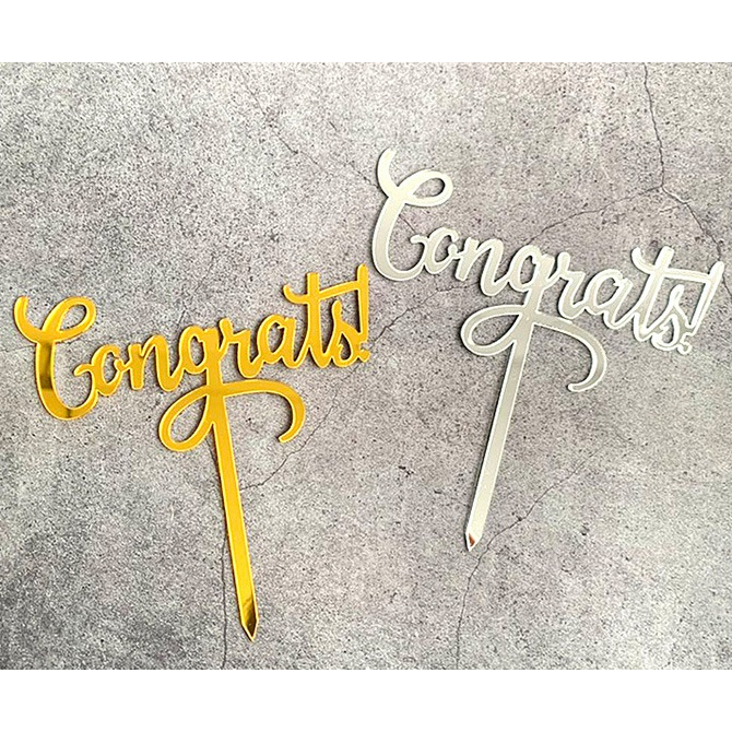 Congrats Cake Topper Congratulations Cake Toper Cake Deco Congrats ...