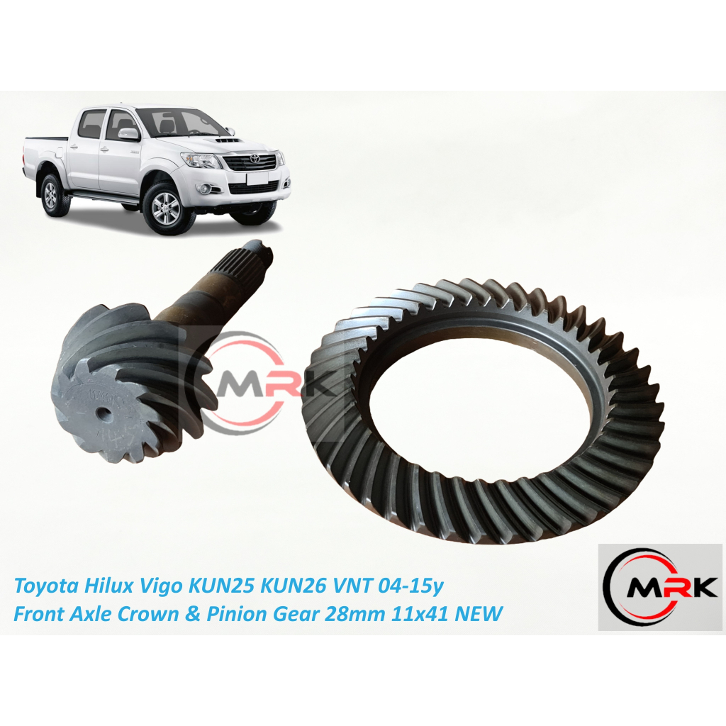 Toyota Hilux Vigo KUN25 KUN26 VNT 04-15y Front Axle Crown & Pinion Gear ...