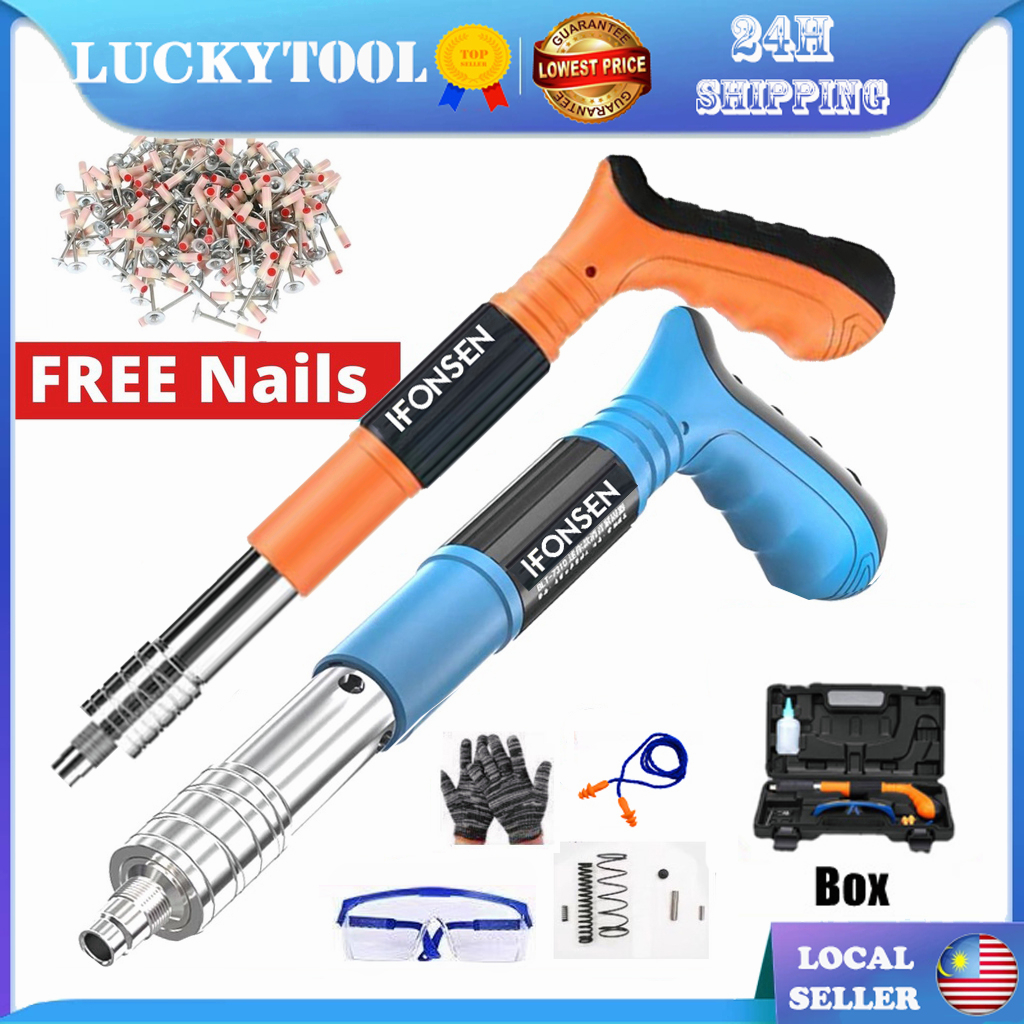 IFONSEN Manual Steel Nails Gun Concrete Rivet Tool Steel Rivet Gun ...