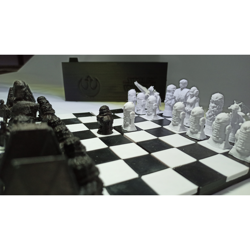 STAR WARS CHESS FULL SET WITH BOX [3D PRINTED] | Shopee Malaysia