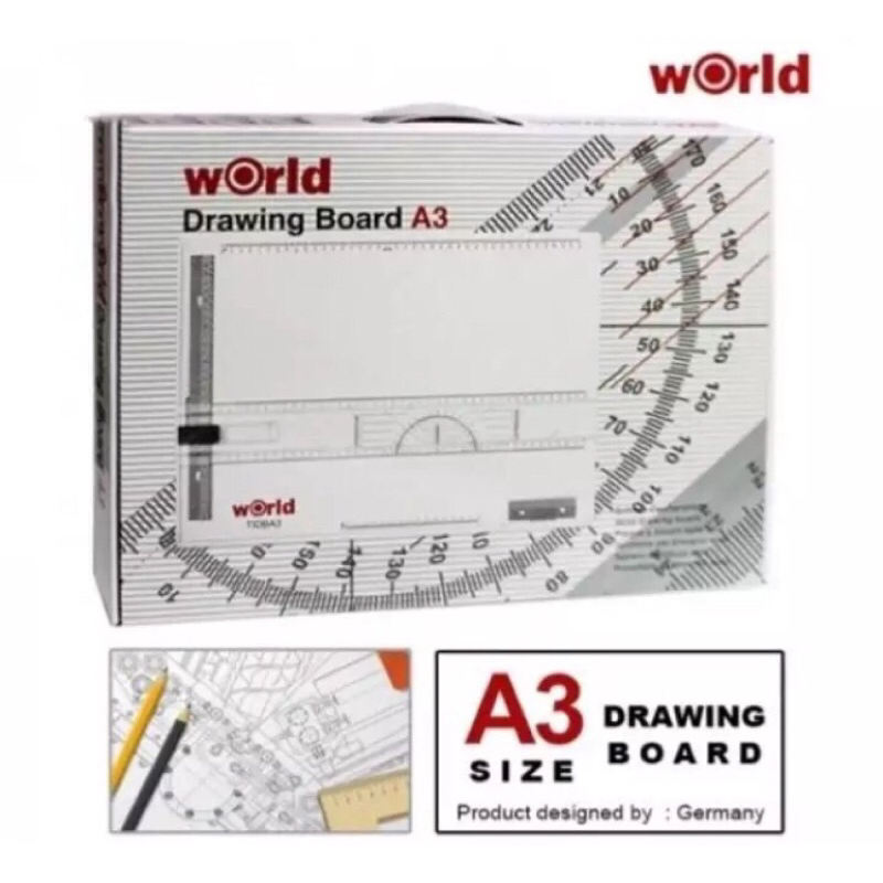 World Drawing Board A3 Technical Drawing Board (TIDBA3) | Shopee Malaysia