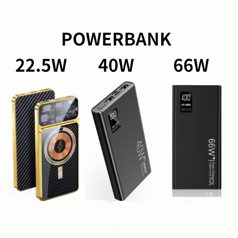 DEENLVA Powerbank 22.5W/40W/66W PowerBank 100000mah Cyberpunk Power bank Fast Charge Slim ...