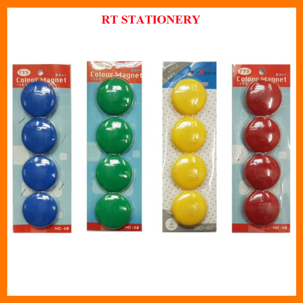 Whiteboard Colour Round Magnet/Fridge Magnet 20mm/30mm/40mm | Shopee ...