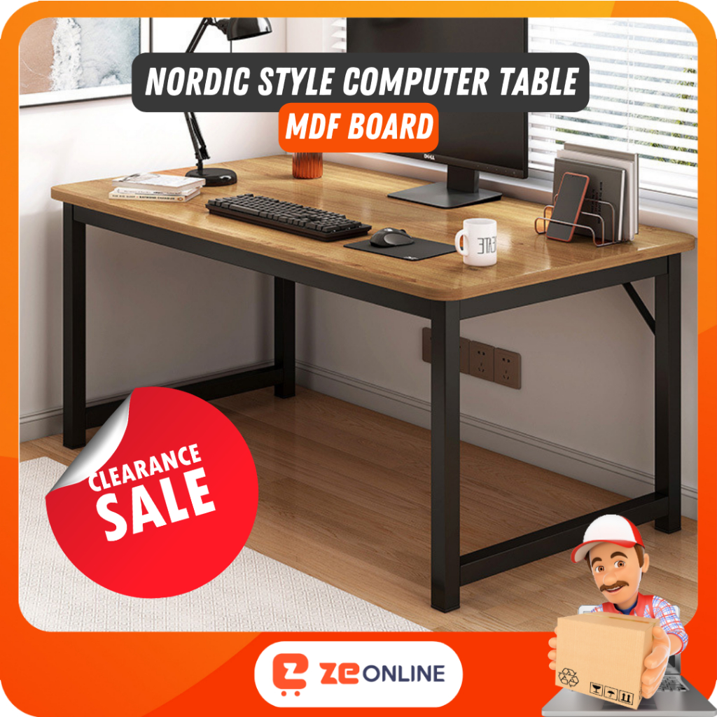 Nordic Style MDF Board Thickened Leg Computer Table/Office Table ...