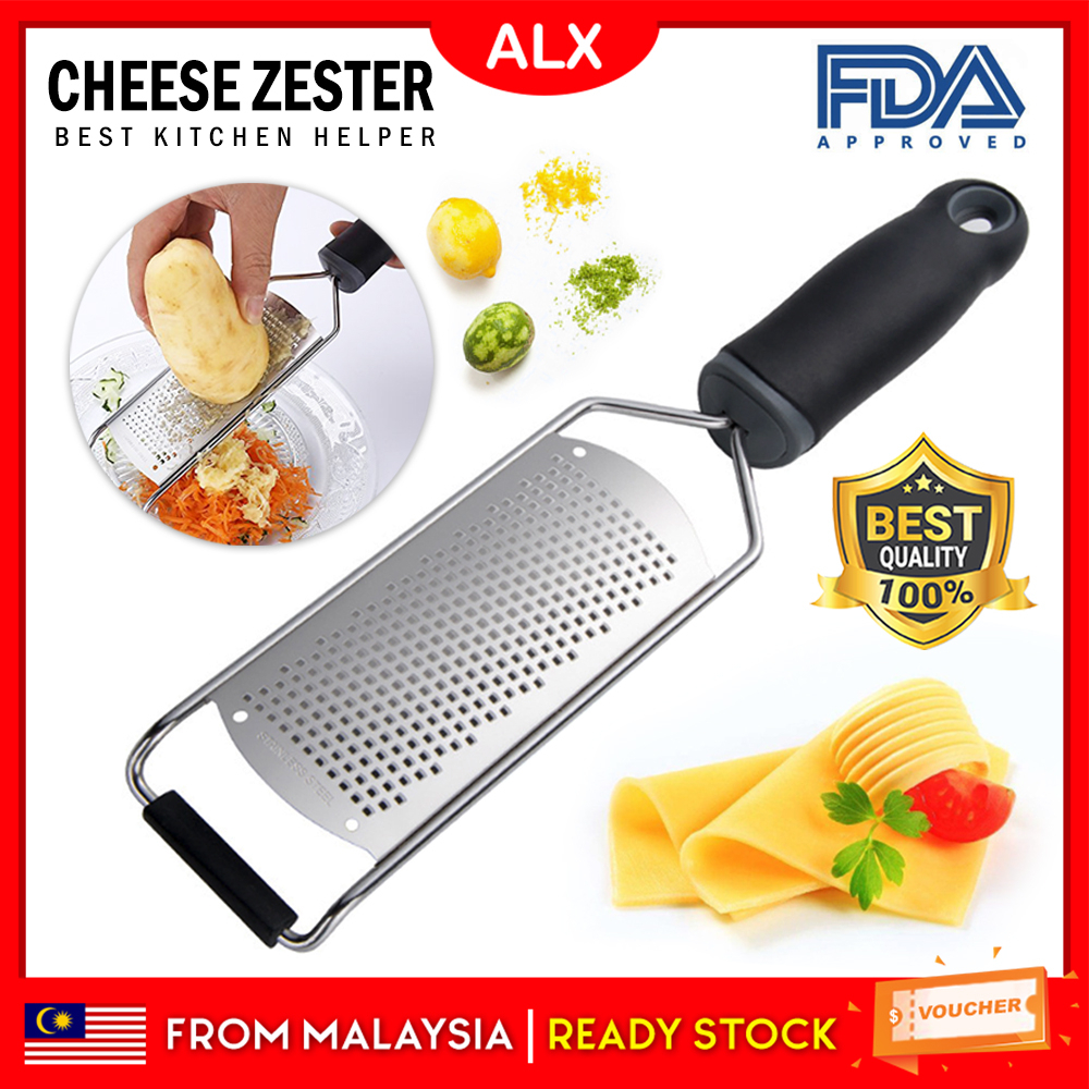ALX Kitchen Cheese Potato Grater Lemon Zester Blade wt Ergonomic Handle ...