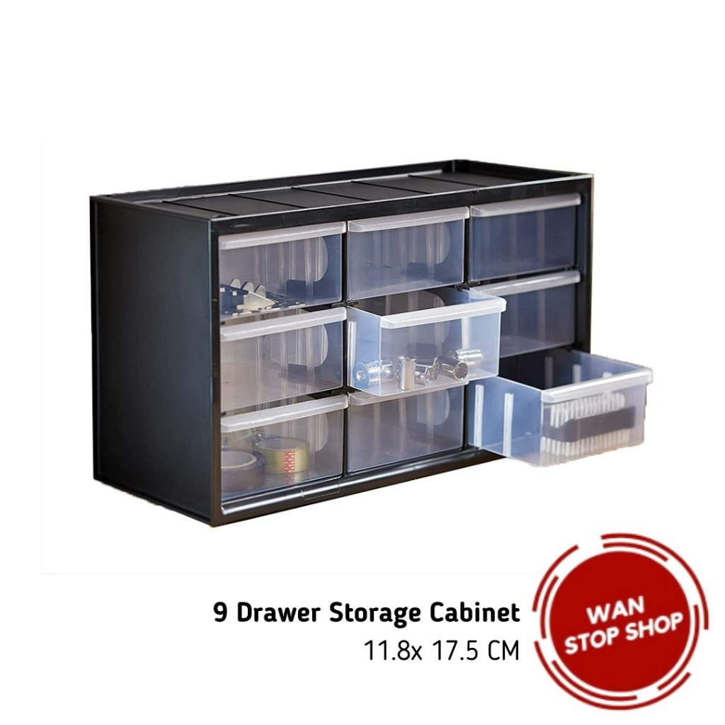 9 Drawer Plastic Storage Box Plastic Cabinet Desktop Storage Plastic